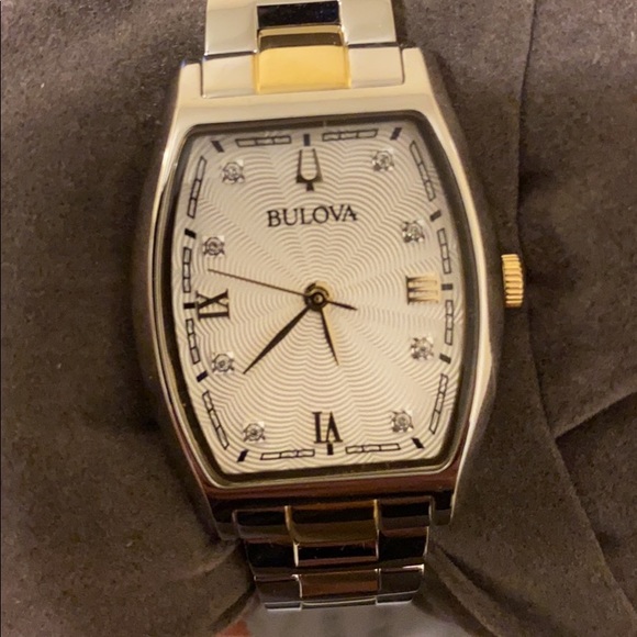 Bulova | Accessories | 98p95 Bulova Ladies Tt Ssgld Bnd Ss Cs Slvr Dil ...